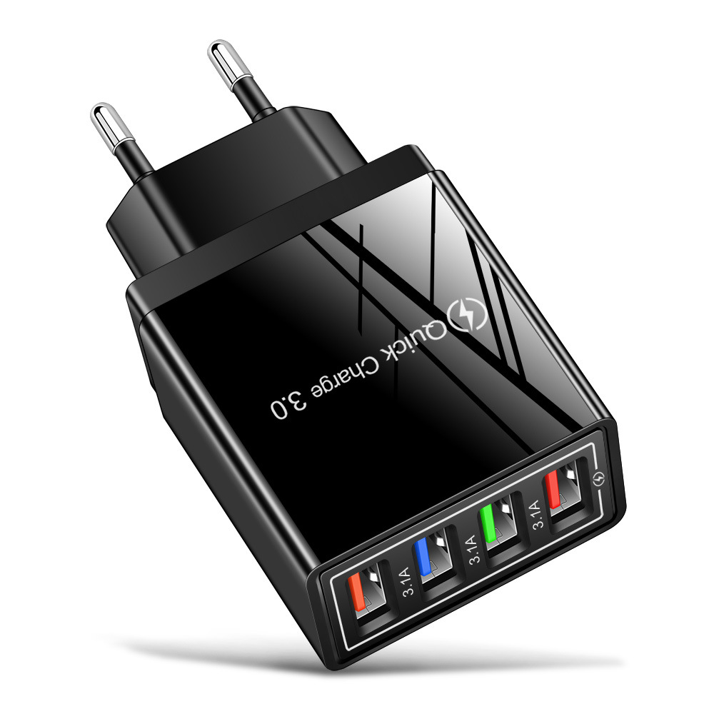 ( Dikirim Dari Jakarta )Adapter Charger 5V 3.1A 4 Port USB Quick ...