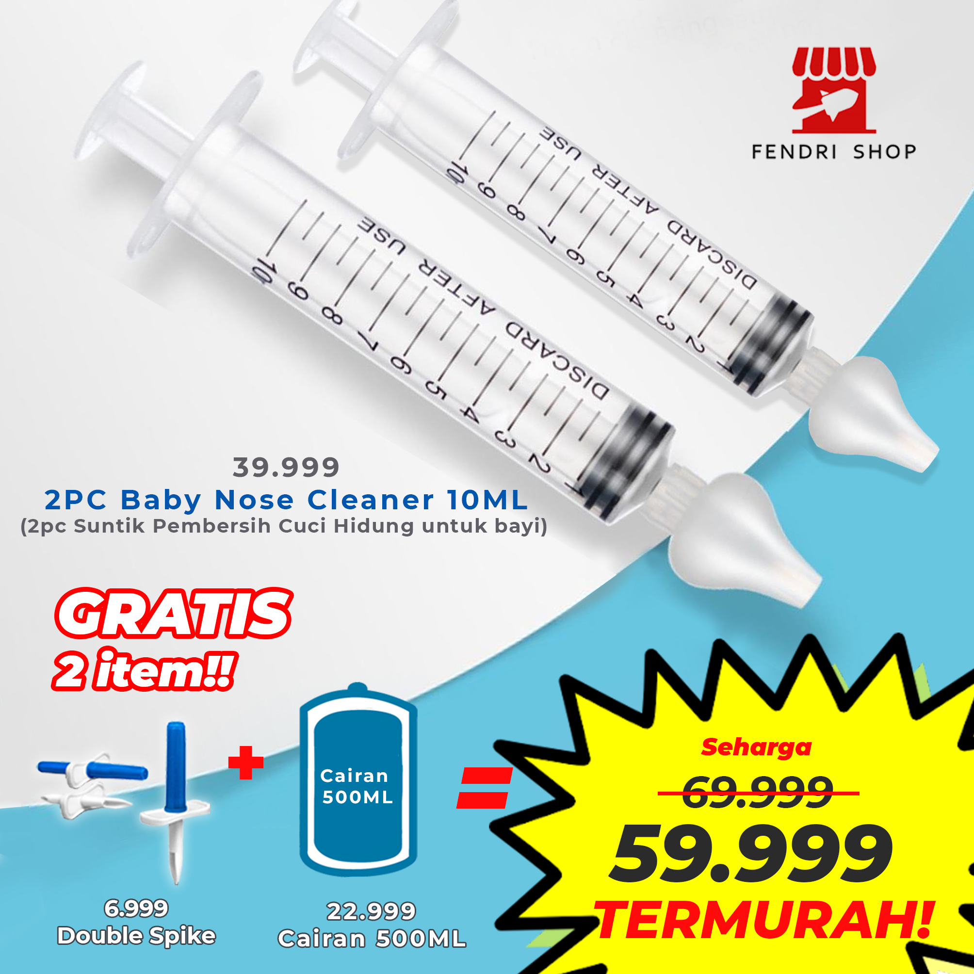 Paket Cuci Hidung Lengkap dengan cairan | Lazada Indonesia