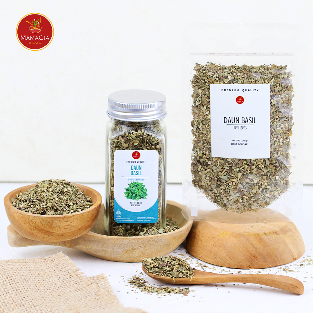 Mamacia Treats Daun Basil / Dried Basil Rempah Daun 20 gr | Lazada ...