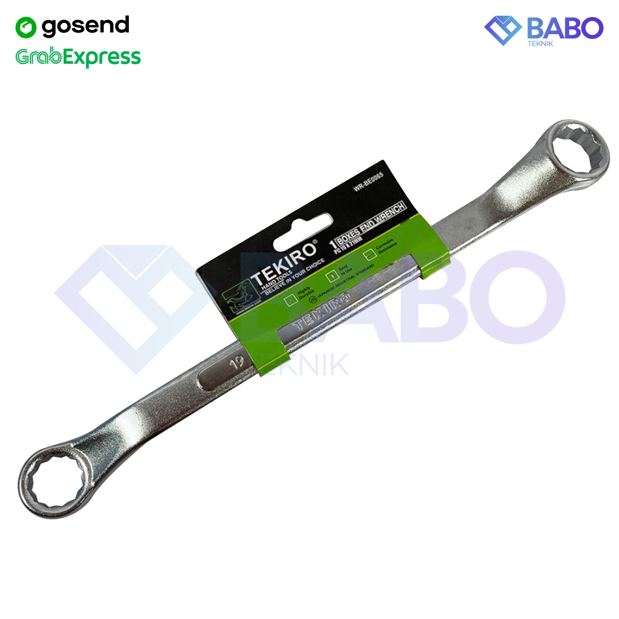 TEKIRO kunci ring 19x21 mm box end wrench 19 x 21 ORIGINAL 19mm x 21mm ...