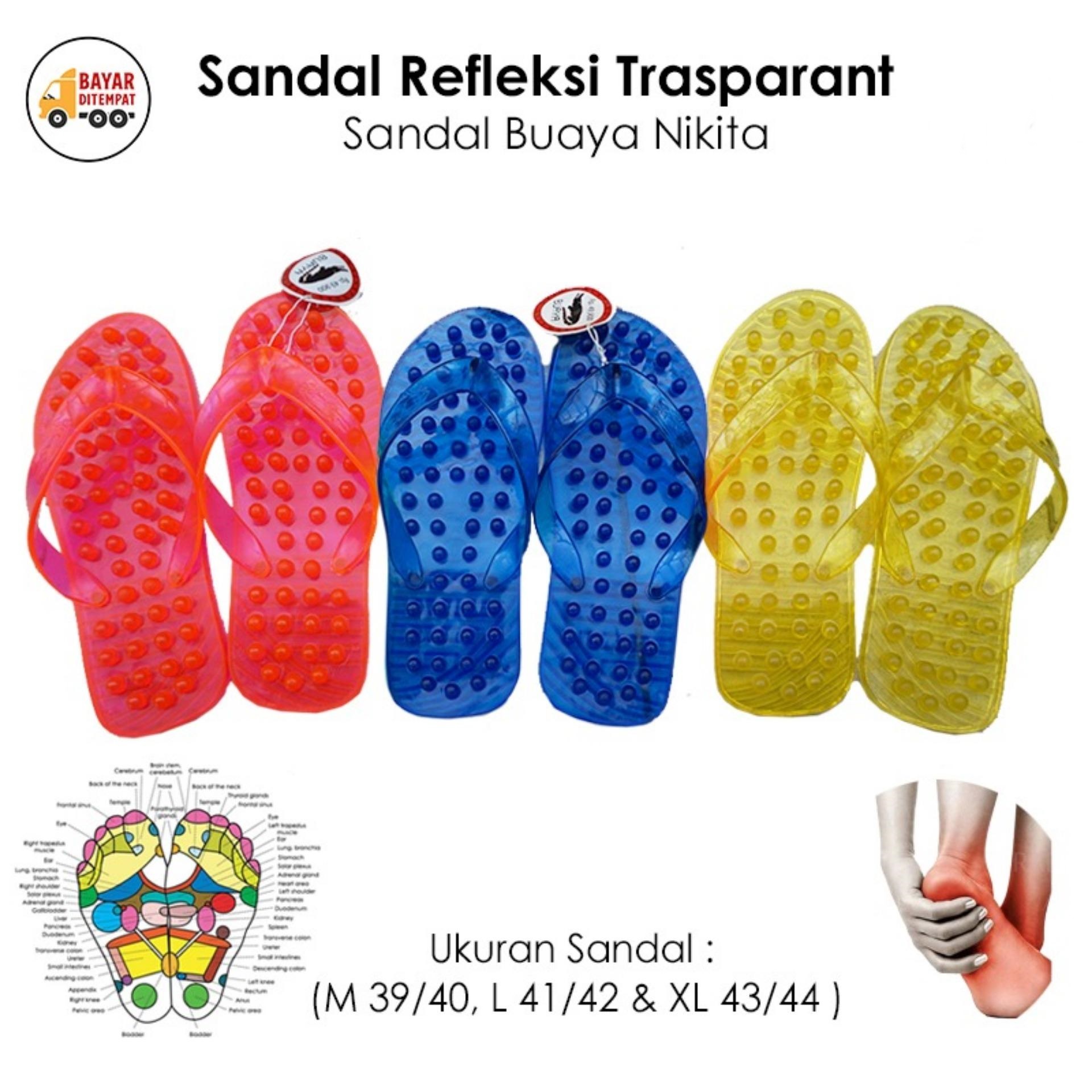 Buaya Sendal Jepit Terapi Refleksi Kesehatan BUAYA Transparan | Lazada ...