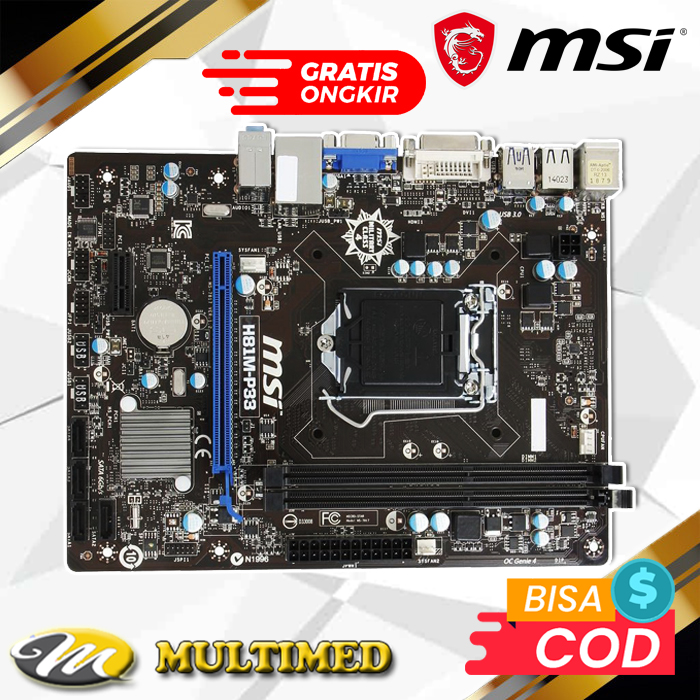 Paket Mainboard Intel LGA 1150 H81 Ddr3 + Core i5 4570 | Lazada Indonesia