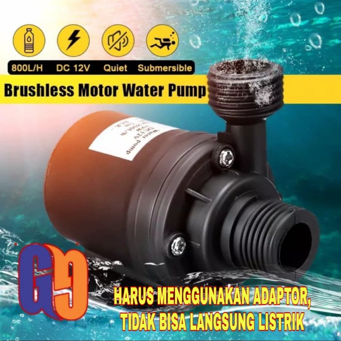 pompa air celup DC 12 volt aquarium hidroponik 800L/H | Lazada Indonesia