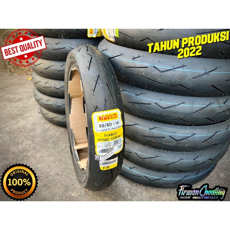Ban pirelli diablo rosso corsa 2 14 90/80 tubeless soft compound ...