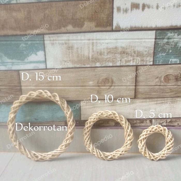 ring rotan lingkaran dekorasi backdrop ring bulat macrame | Lazada ...