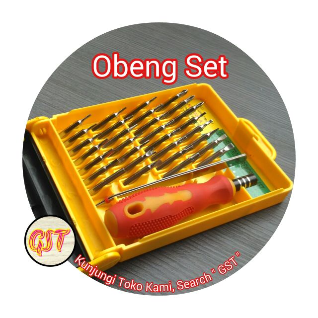 obeng set screwdriver set min plus | Lazada Indonesia