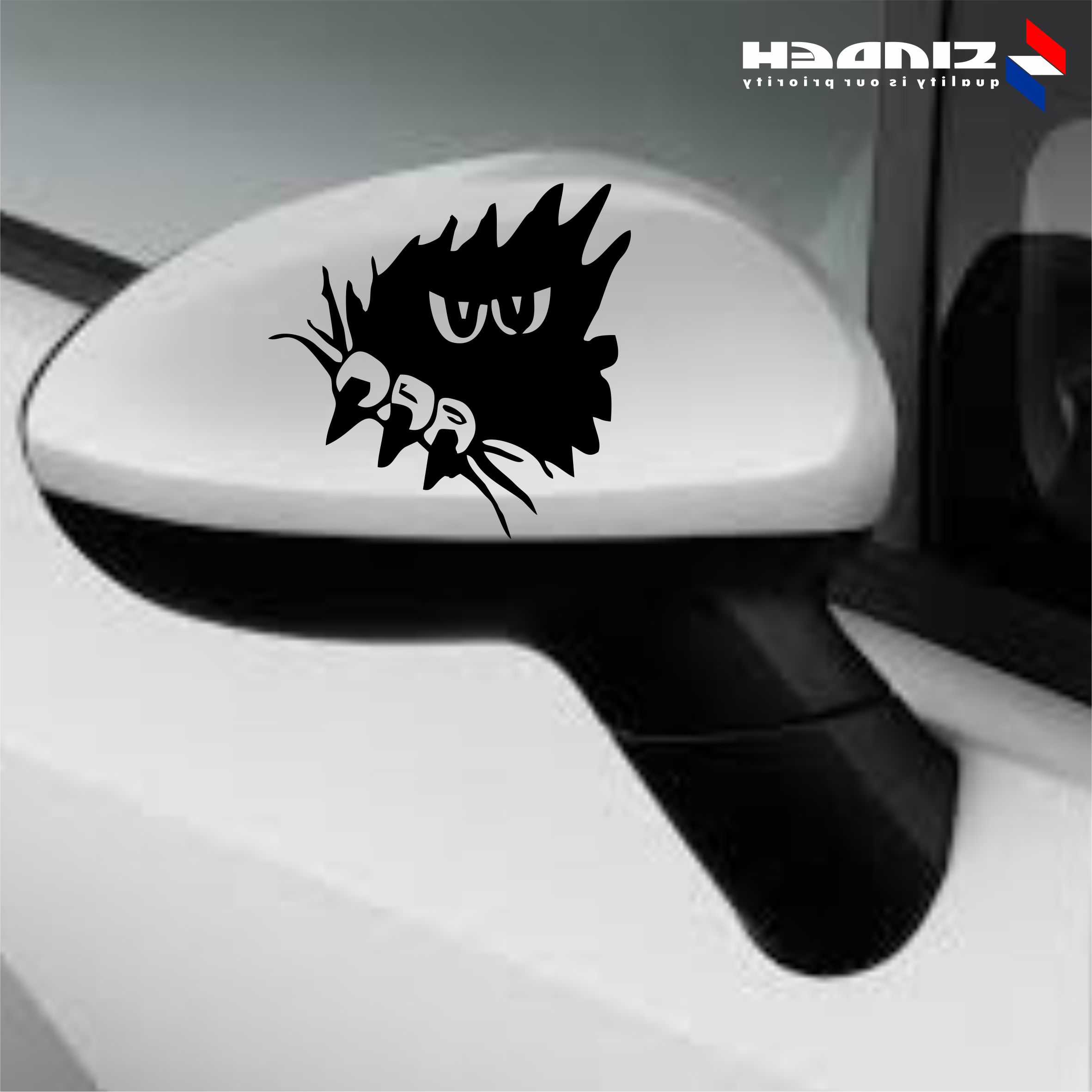 CUTTING STICKER MOBIL PEEKING MONSTER STIKER MOBIL SPION LUCU KEREN ...