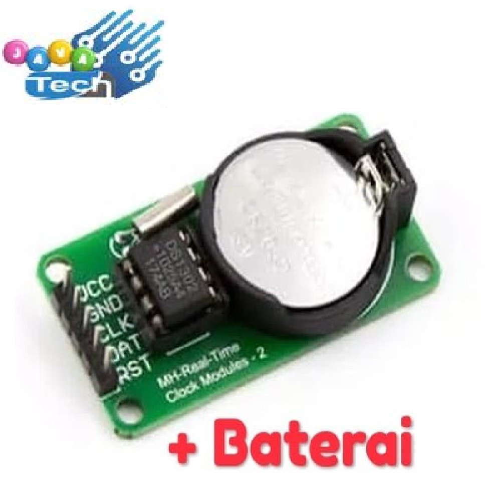 Modul RTC DS1302 + Baterai Real Time Clock Module RTC DS 1302 | Lazada ...