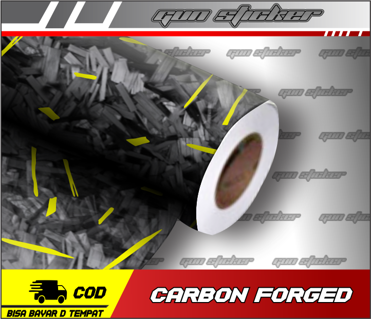 sticker carbon forged stiker carbon forged 100x50cm | Lazada Indonesia