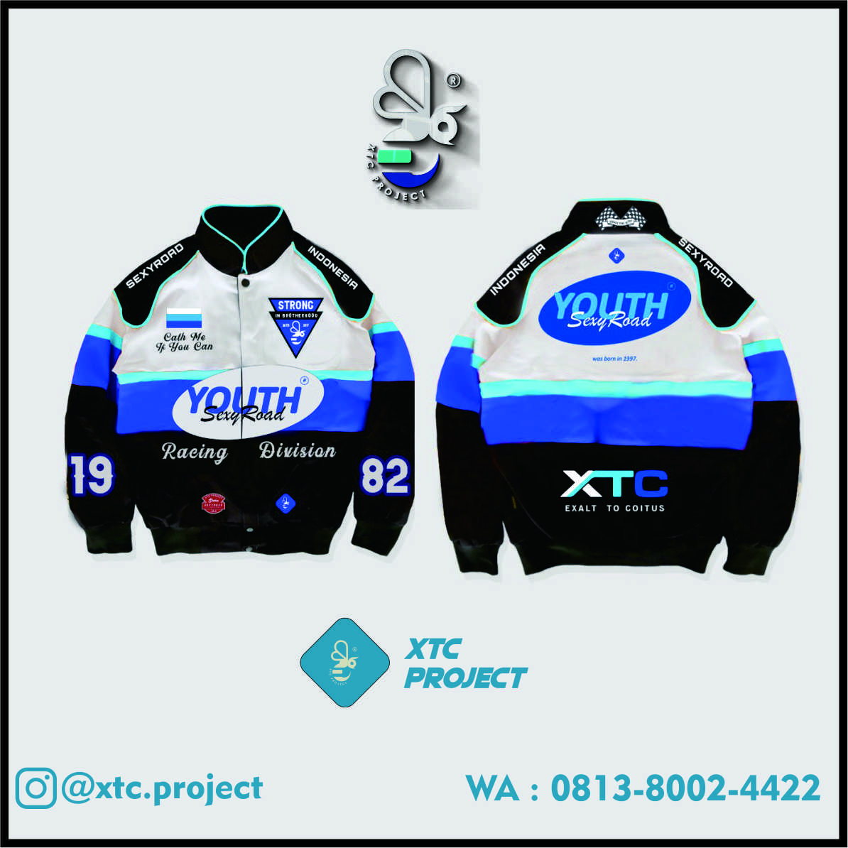 Jaket Bomber XTC INDONESIA Nascar XP6 (VENDOR DAN LABEL RESMI DPP XTC ...