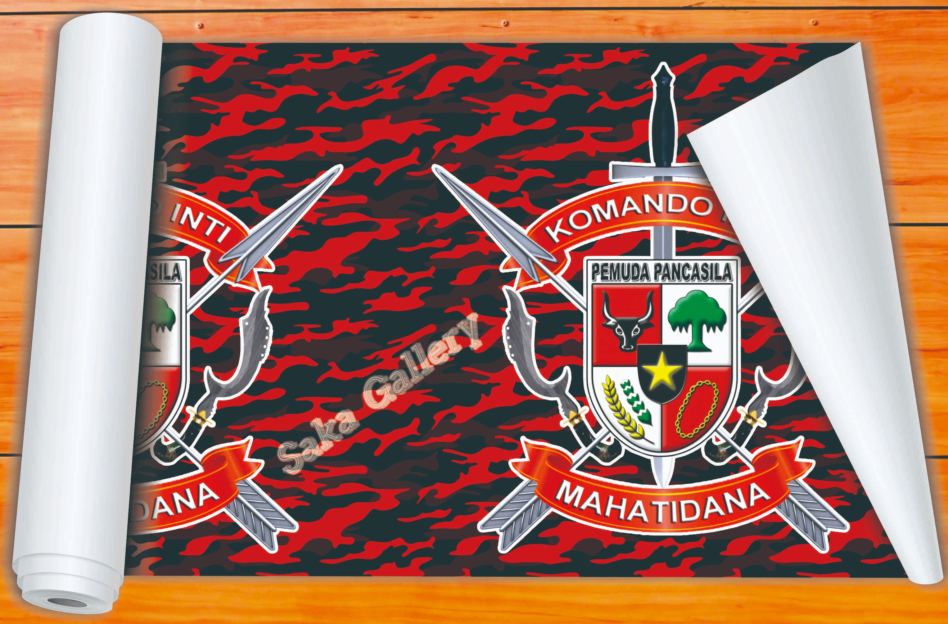 Stiker loreng logo pp kujang besar laminnasi glossy | Lazada Indonesia