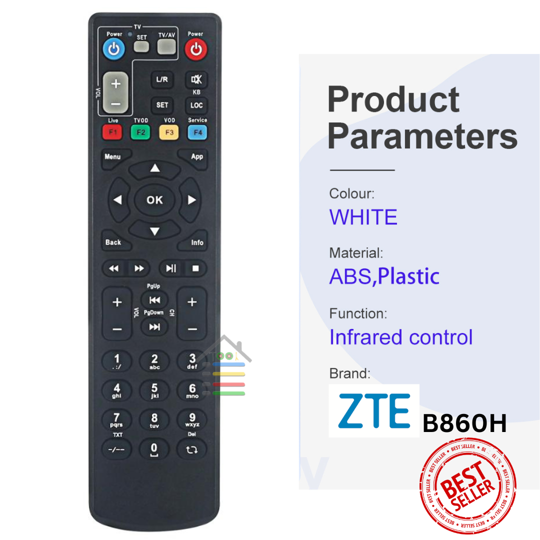 REMOTE B860H FIBER DIGITAL MODEM ZTE PENGGANTI USE TV MY REP DLL ...