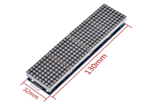 MAX7219 32x8 LED DOT MATRIX MODULE 8x8 4 in 1 RUNNING TEXT DISPLAY ... MAX7219 32x8 LED DOT MATRIX MODULE 8x8 4 in 1 RUNNING TEXT DISPLAY ...