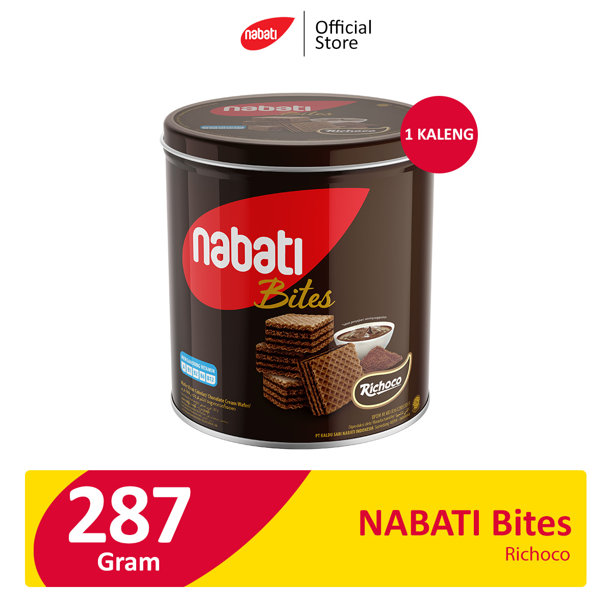 NABATI Bites Richoco 287g (kaleng) | Lazada Indonesia
