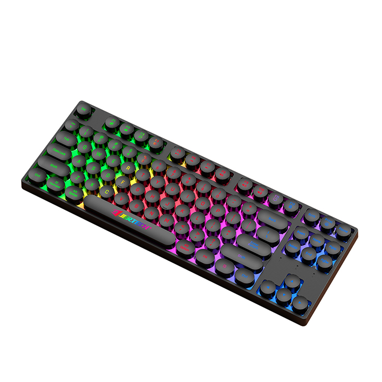 DK-600A Multimedia Keyboard Retro Mini Jertech Punk Style with RGB ...