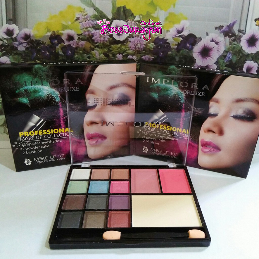 808 Implora Deluxe Make Up Kit Eyeshadow /Blush On /Powder Cake ...