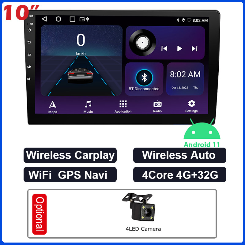 Android 9 Inch Head Unit Tape Mobil Bluetooth Double Din Head Unit ...
