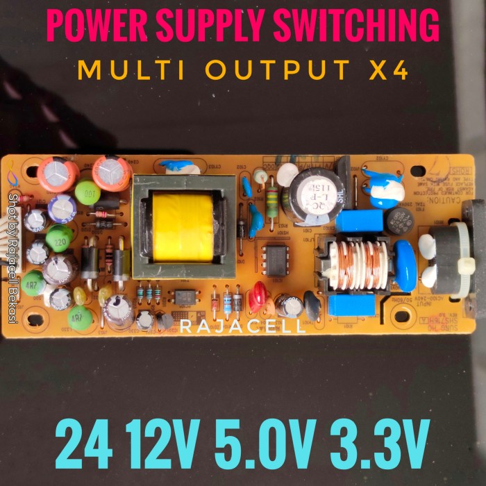 Power Supply Switching Multi 4 Output 24V 12V 5V 3.3V Universal SMPS | Lazada Indonesia