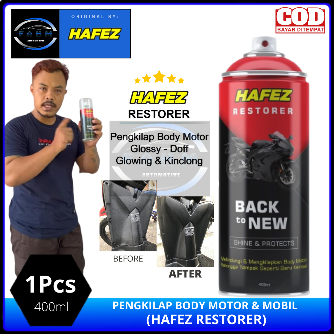 Hafez Restorer - Pengkilap dan Penghitam Body Motor & Mobil | Lazada Indonesia