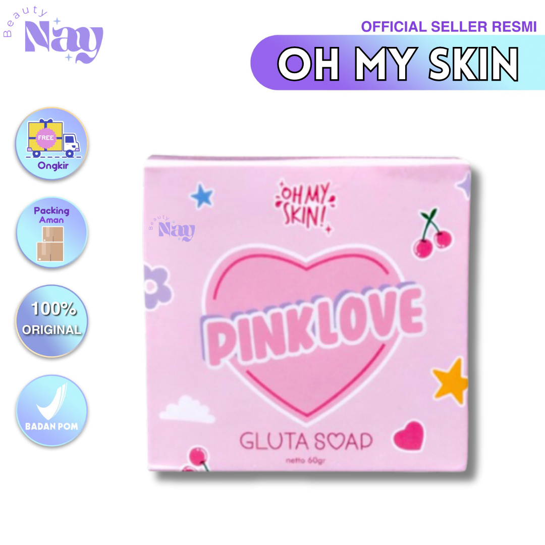 GLUTA SOAP BY OHMYSKIN PINK LOVE SABUN BRIGHTENING BADAN WAJAH ...