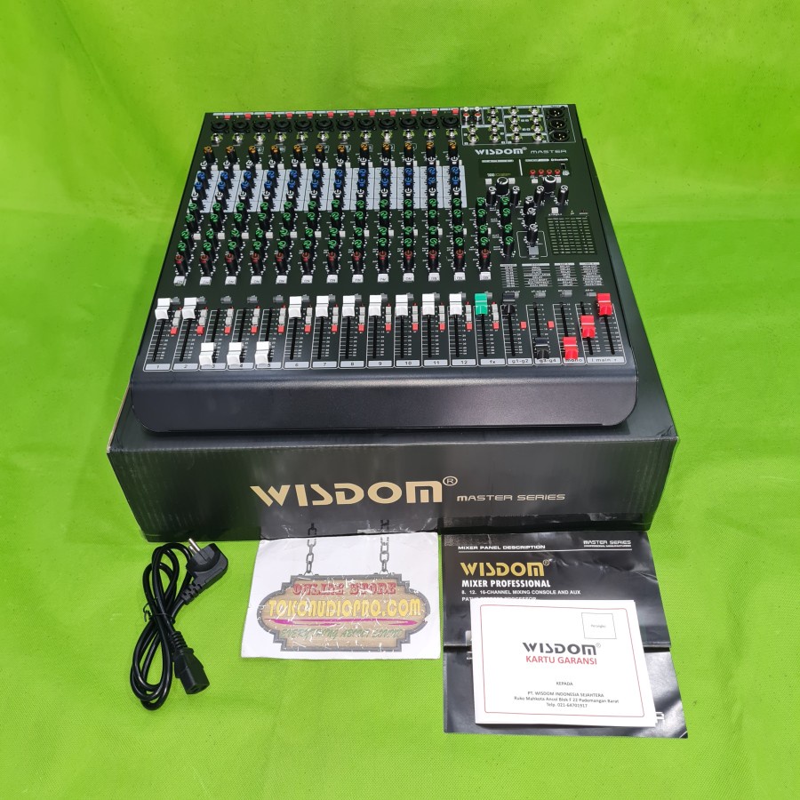 Mixer Wisdom Master 12-Channel Mixer Audio dengan Bluetooth Dan Efek ...