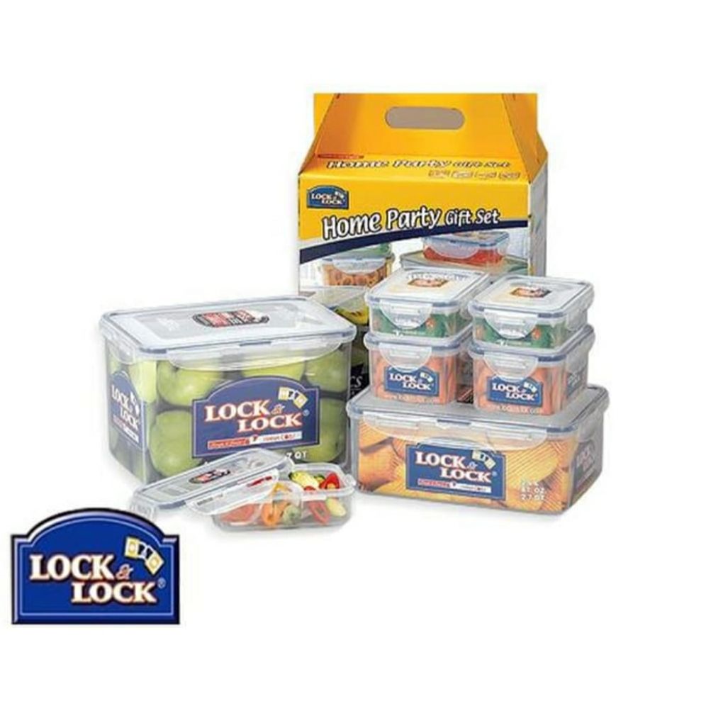 Lock N Lock Gift Set 7 pcs LocknLock Lock&Lock Lock & Lock | Lazada ...