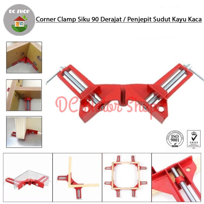 Corner Clamp Klem Sudut Siku Penjepit 90 Derajat untuk Frame Kayu/Kaca ...