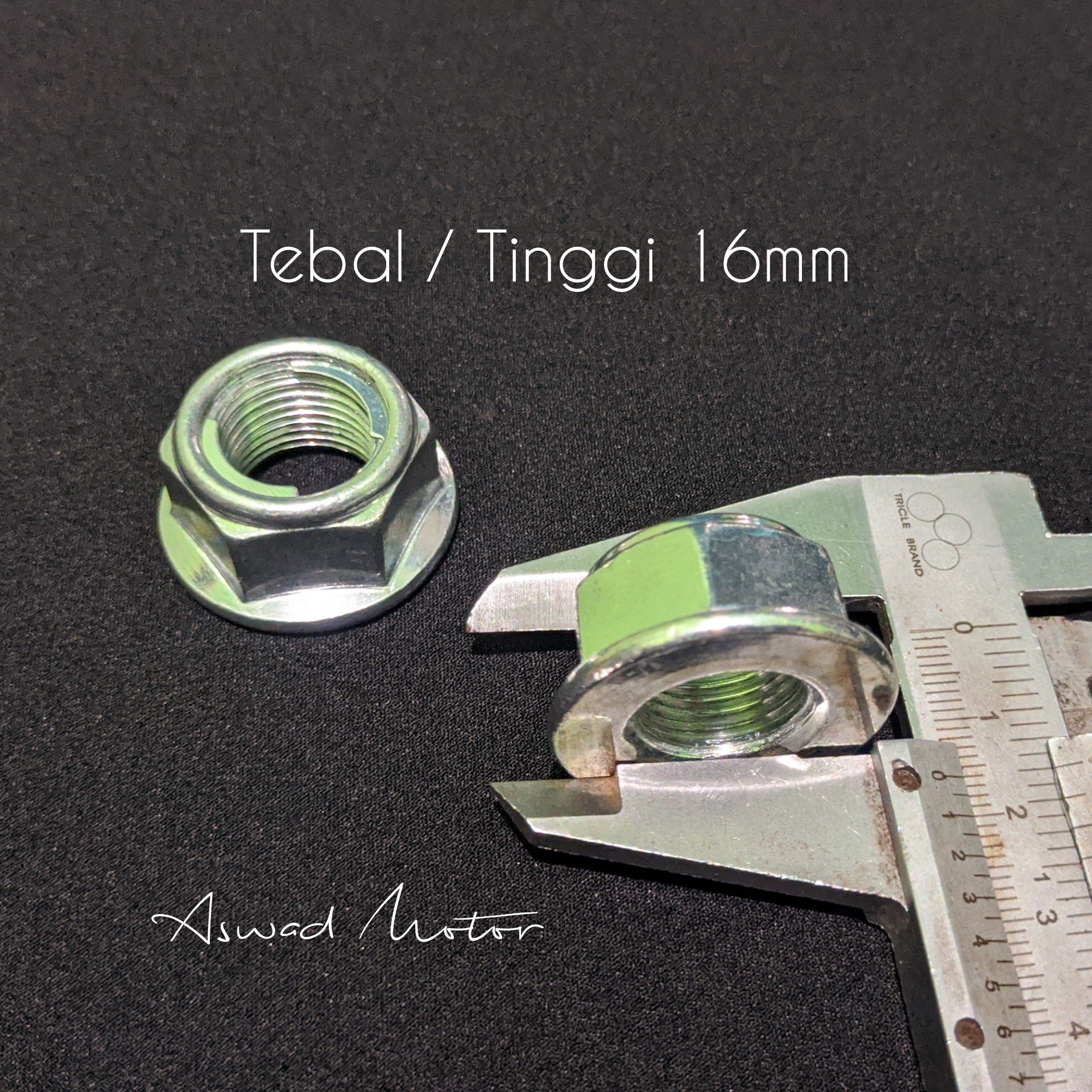 Mur As Roda Belakang Tiger / Mur Lock K24 / Mur Kunci 24 / Mur M16 ...