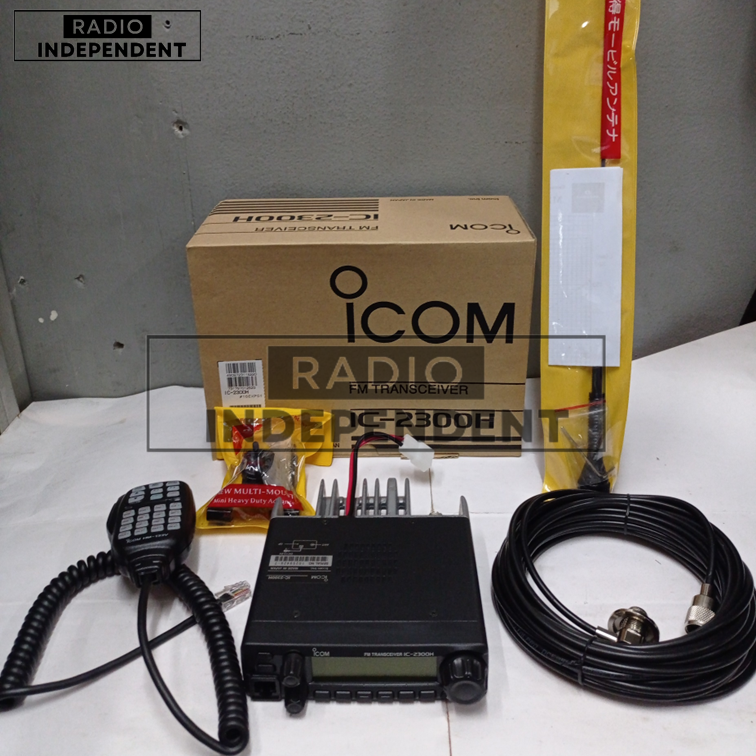 PAKET RADIO RIG ICOM IC-2300H original komplit antena Breket di Mobil ...