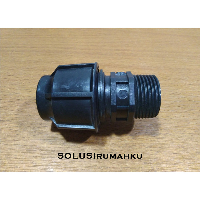 Socket Drat Luar SDL HDPE 1 X 3/4 PE Hitam Selang PDAM 1 x 3/4 Inch ...