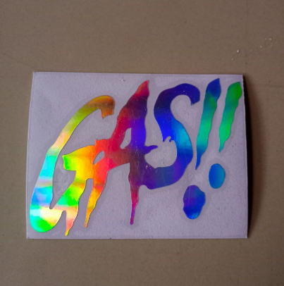 READY STOK SIAP KIRIM STIKER GAS CUTTING - hologram | Lazada Indonesia