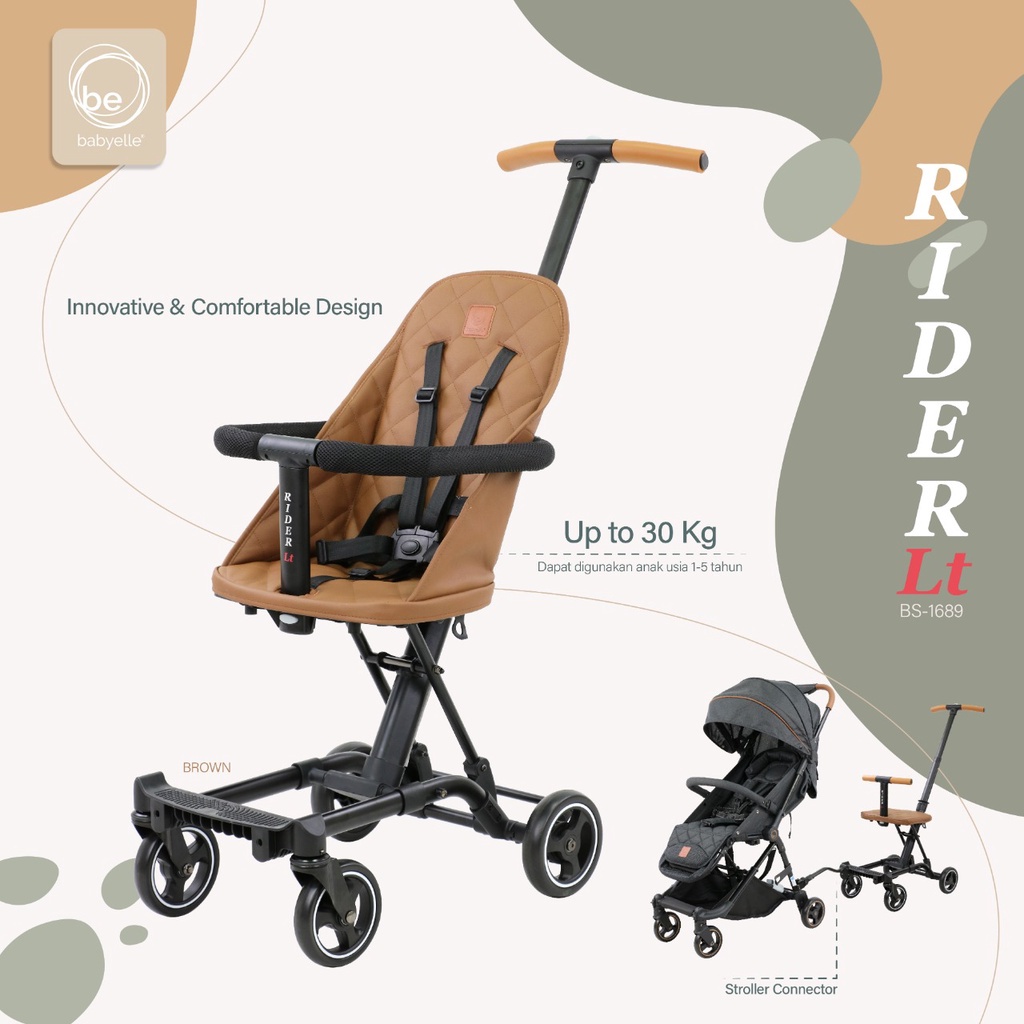 Babyelle 1689 Stroller Rider Lt Leather Edition | Lazada Indonesia