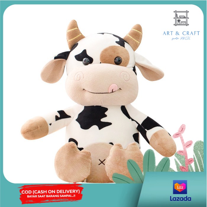 Boneka Sapi Imut Cute Stuffed Cow Toys - 30cm | Lazada Indonesia