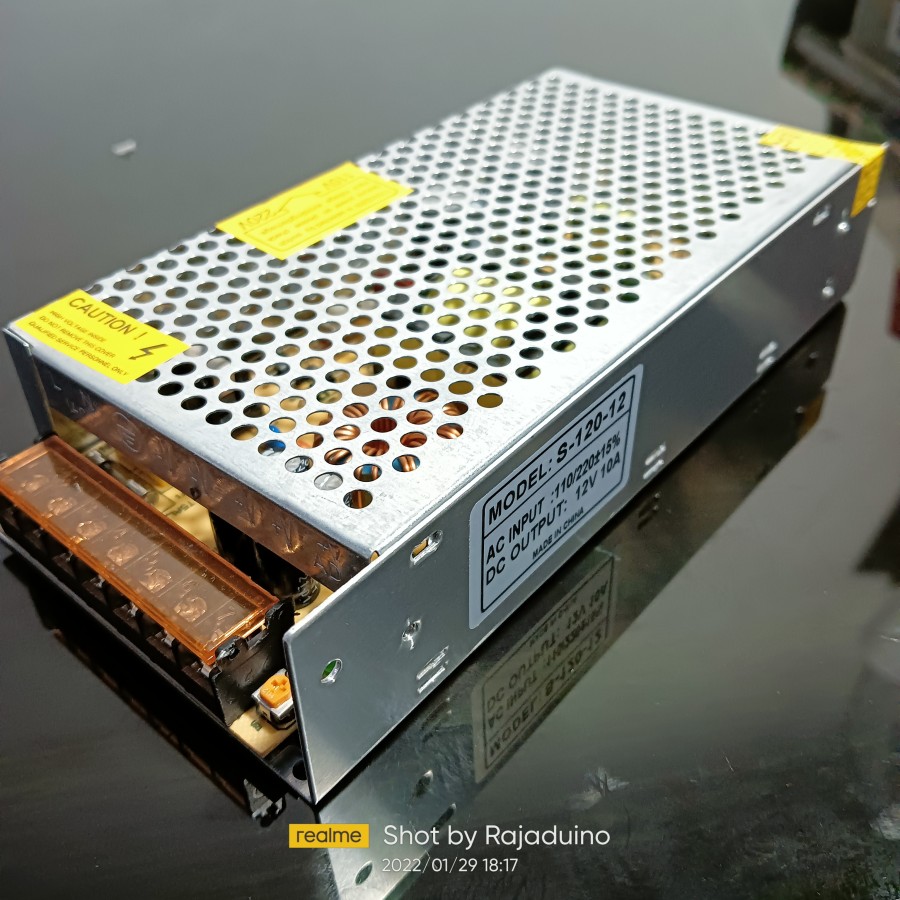 Power Supply 12V 10A Switching PSU SMPS Adaptor jaring | Lazada Indonesia