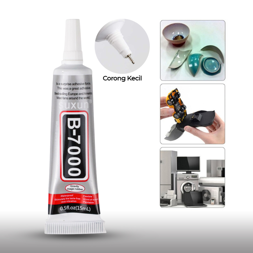 Lem Power Glue Super Strong Instant Adhesive Serbaguna Tetes B-7000 ...