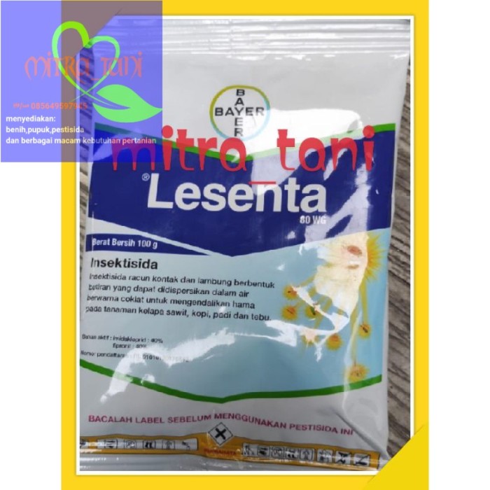 insektisida kontak sistemik pembasmi wereng LESENTA 80WG 100gram BAYER ...
