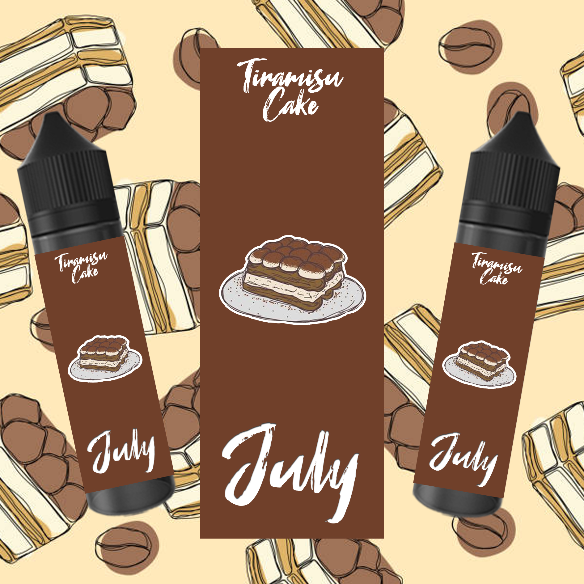 Liquid Vape 60 Ml July X Usa Rasa Tiramisu Liquid Pape Promo Liquid60ml Freebase Murah Liquidpod