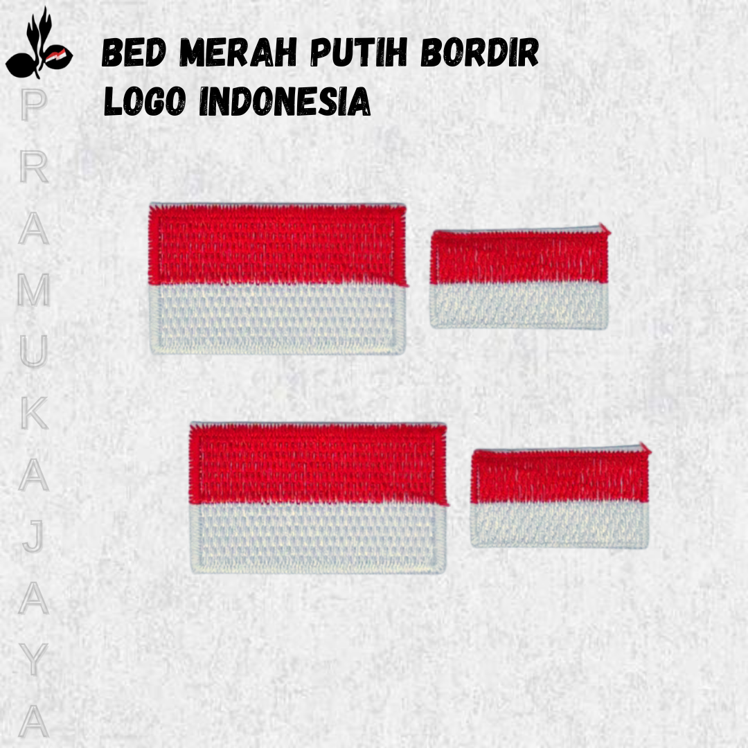 Bendera Bordir / Bordir Bendera / Badge Merah Putih Bordir | Lazada ...