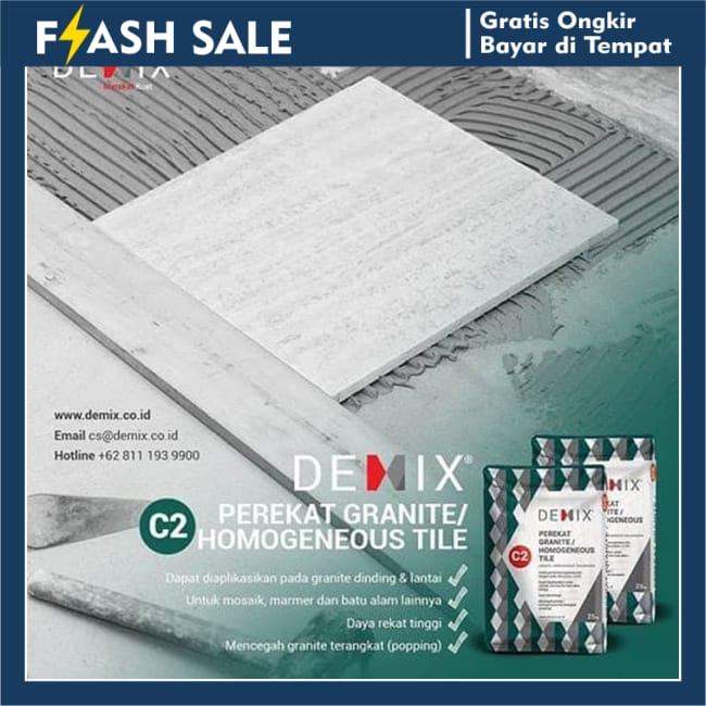 MORTAR DEMIX C2 PEREKAT GRANITE 25 KG | Lazada Indonesia