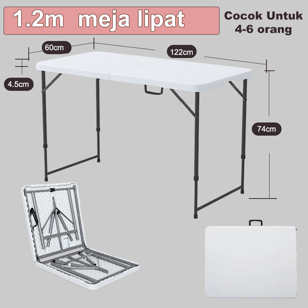 Epic Finds Meja Lipat Serbaguna Meja Taman Meja Lipat Outdoor Portable ...