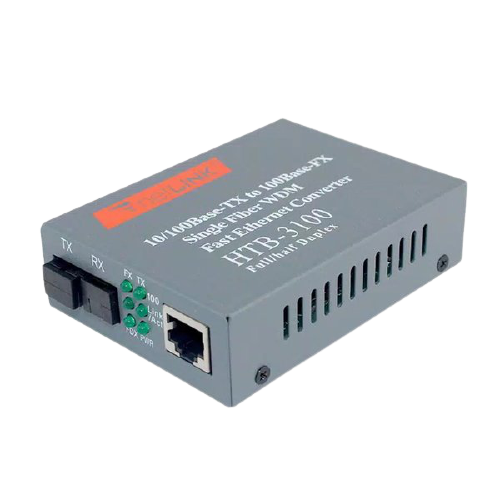 1 Pcs & 1 Pasang HTB-3100 Fiber Optical Media Converter RJ45 Netlink 25KM 1 Pcs dan Sepasang ...