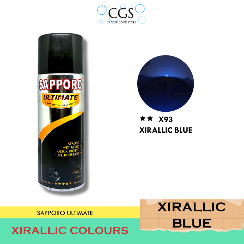 SAPPORO XIRALLIC BLUE X93 - cat sapporo xiralic - sapporo x93 - cat motor xirallic - cat biru ...