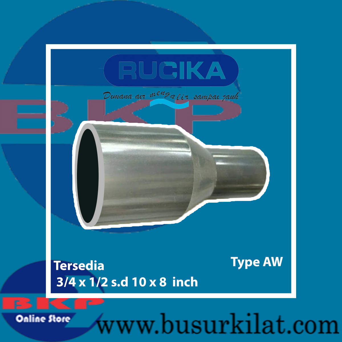 Vlok Sok 3 x 3/4 inch PVC Rucika (AW) / Reducer Sock | Lazada Indonesia