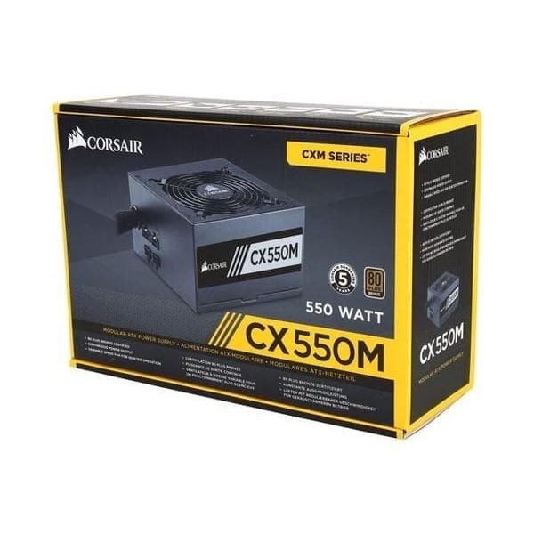 PSU CORSAIR CX550M 550W 80+ BRONZE SEMI MODULAR ATX POWERSUPPLY ...