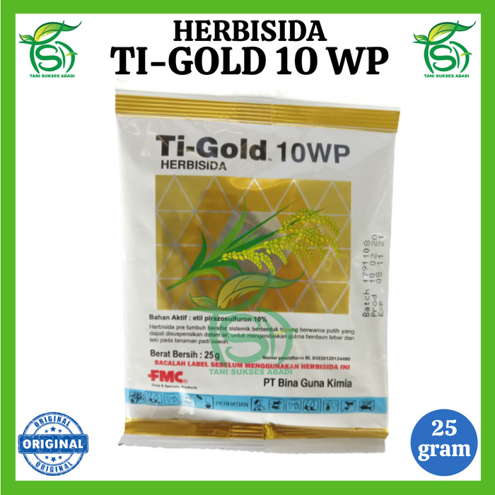 Herbisida Tigold Ti-Gold 10WP 25 gram - Obat Rumput/Gulma pada Padi ...