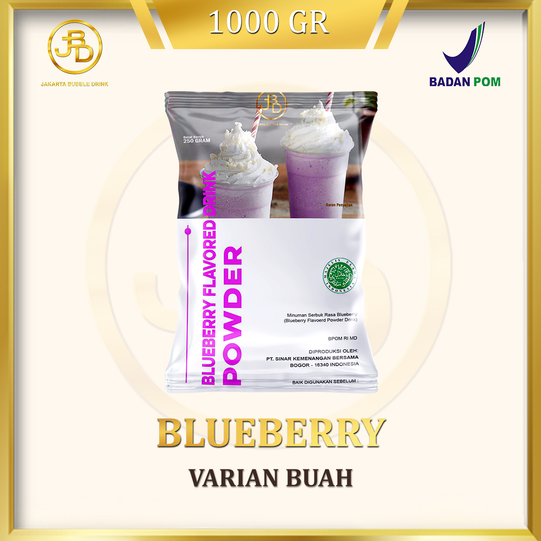 Bubuk Minuman Premium Blueberry 1Kg || Jakarta Bubble Drink | Lazada ...