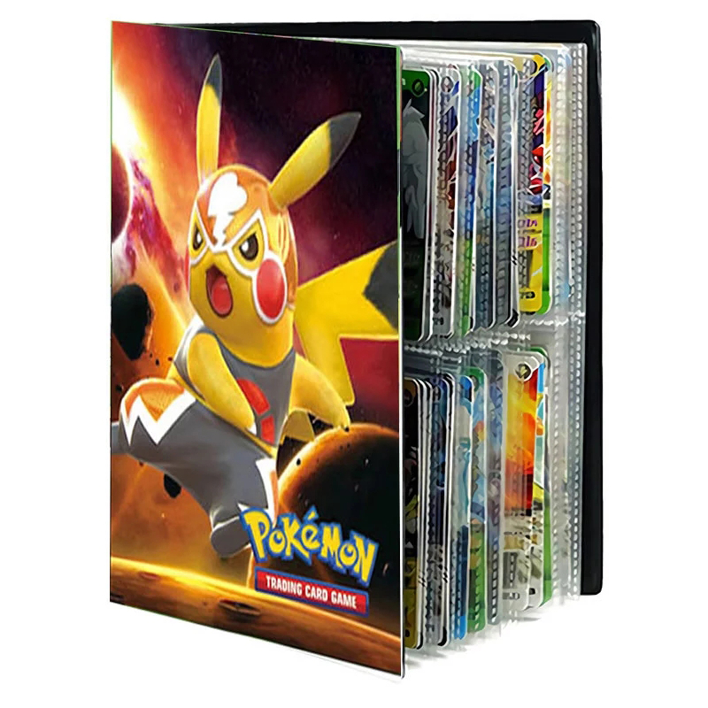 BUANAR8การ์ตูนโปเกม่อนของเล่น240Pcs Pikachu Binder โฟลเดอร์การ์ดสะสม ...
