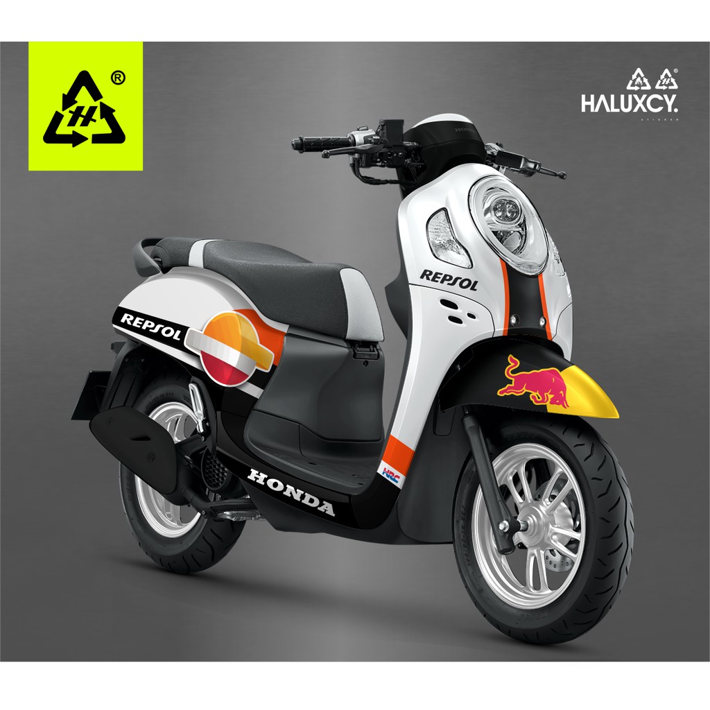 DECAL SCOOPY REPSOL / DECAL SCOOPY FULL BODY / DECAL SCOOPY CUSTOM ...