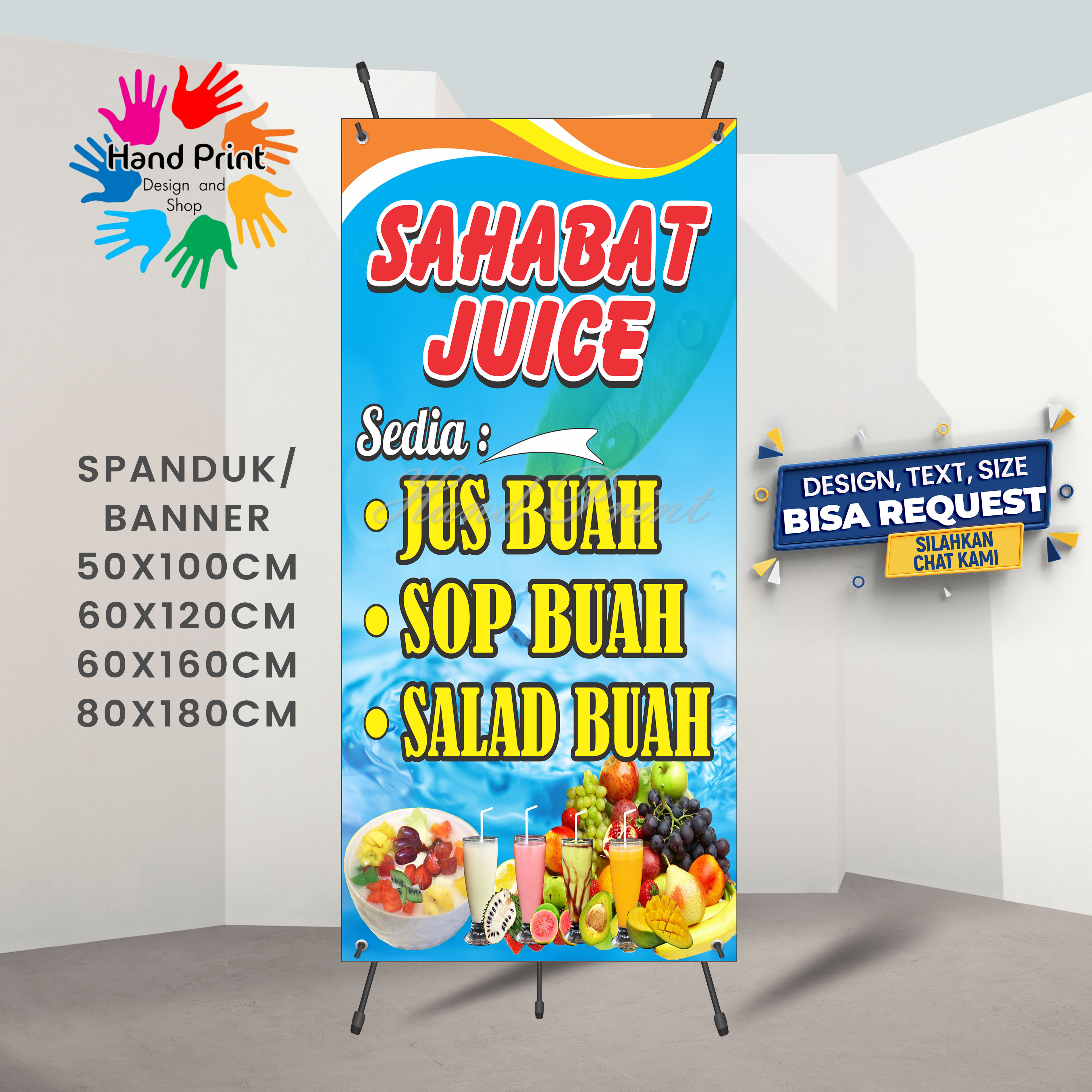 Spanduk Banner MMT Minuman Jus Buah Pop Ice Milkshake Strawberry ...