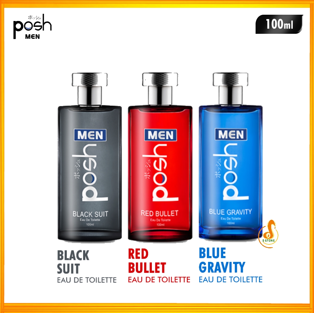 Posh Men EDT 100 ml - Parfum pria tahan lama Blue Gravity / Black Suit ...